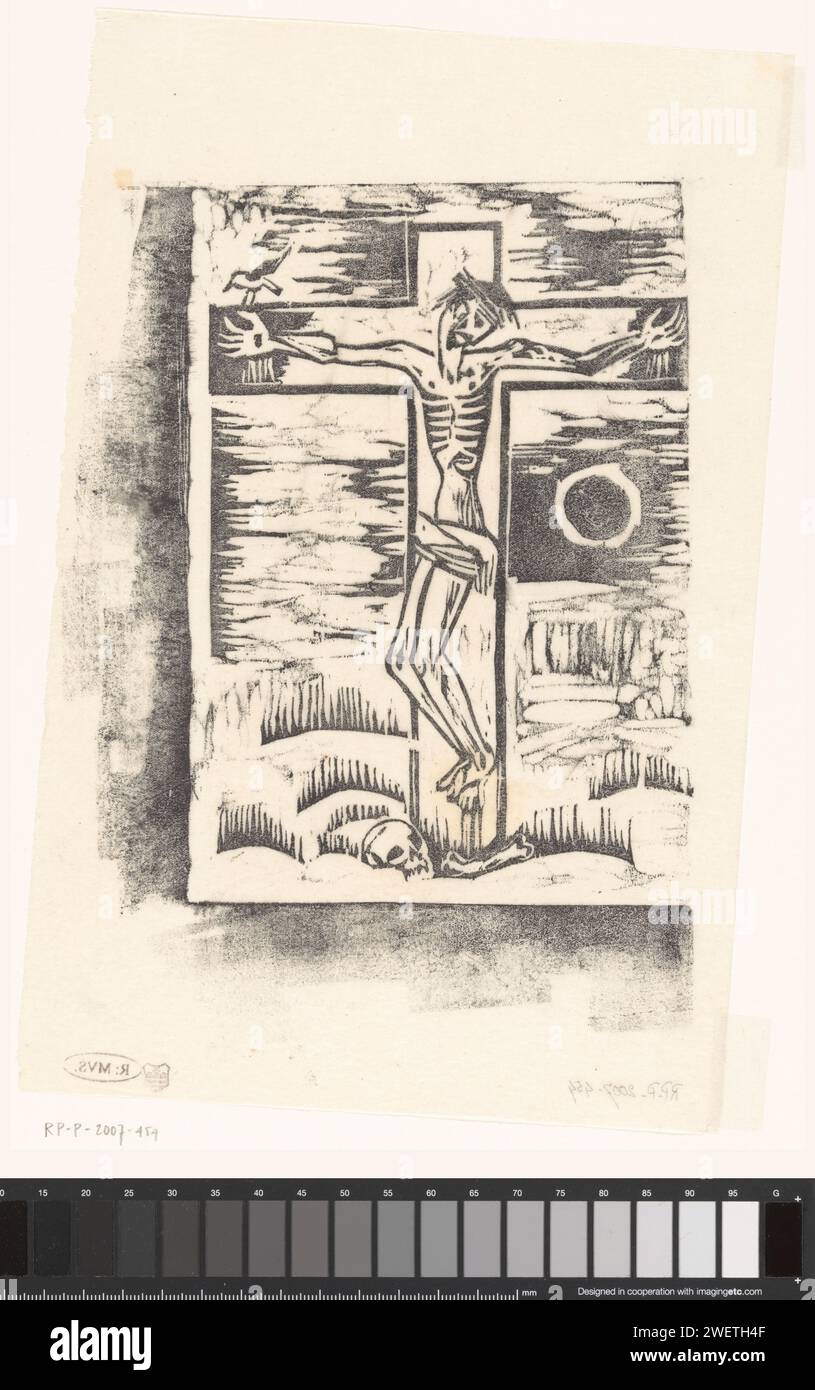Christ on the Cross, 1891 - 1935 print There is a skull at the foot of the cross. transparent ...
