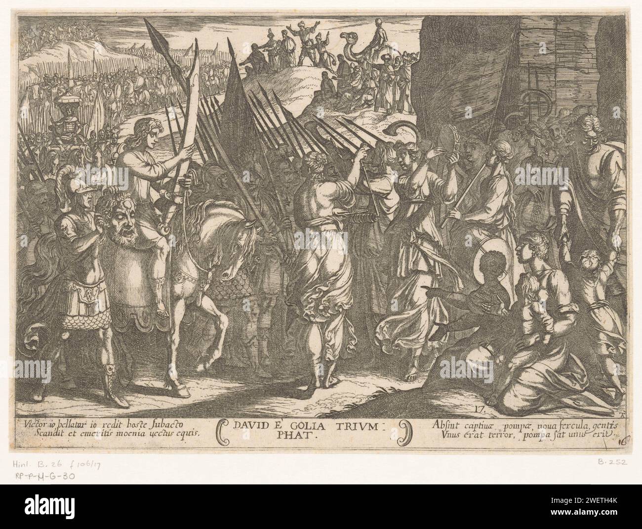 David returns triumphantly with the head of Goliath, Antonio Tempesta ...