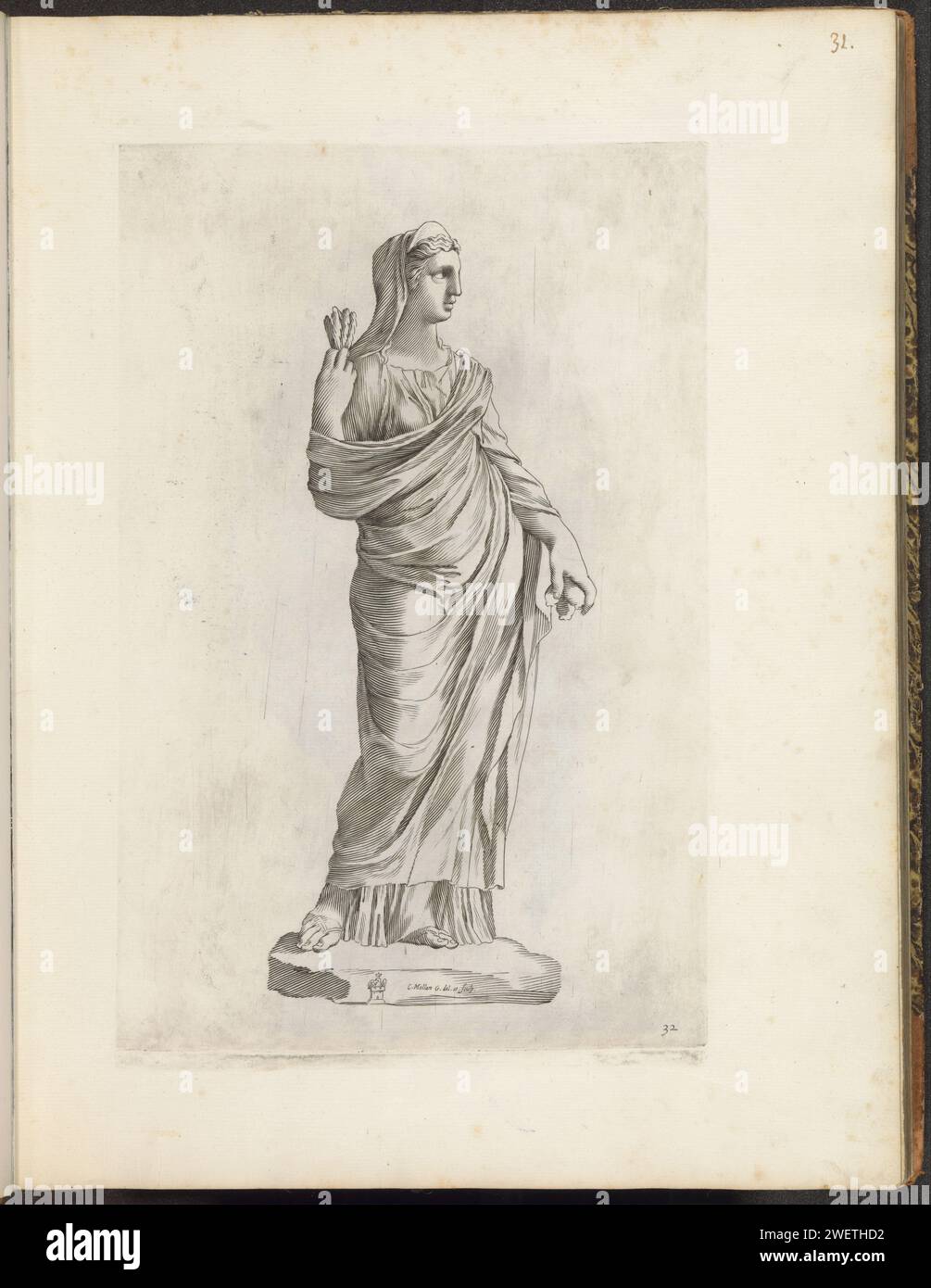 Statue of Ceres, 1636 - 1647 print Statue of Ceres, goddess of ...