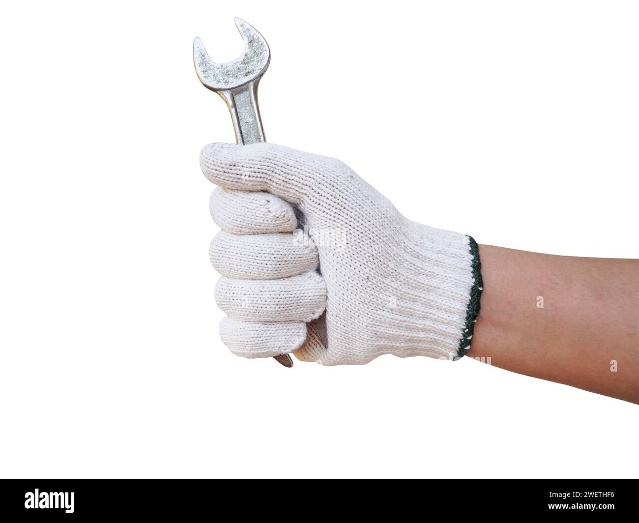 Wrench in hand on Cut Out Stock Images & Pictures - Alamy