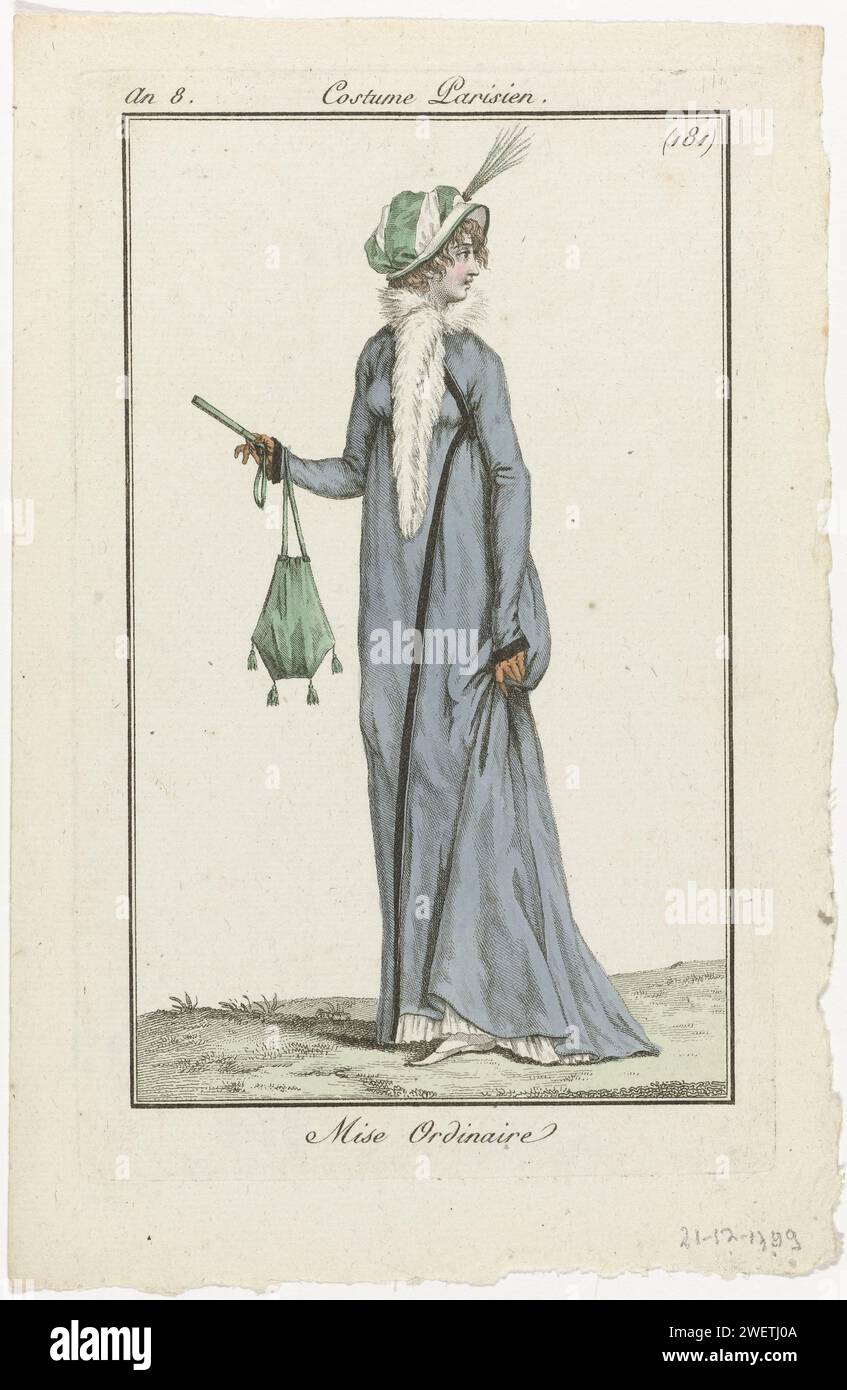 Journal of ladies and fashions: Ladies ’Fashion, 1799 Woman, walking to ...
