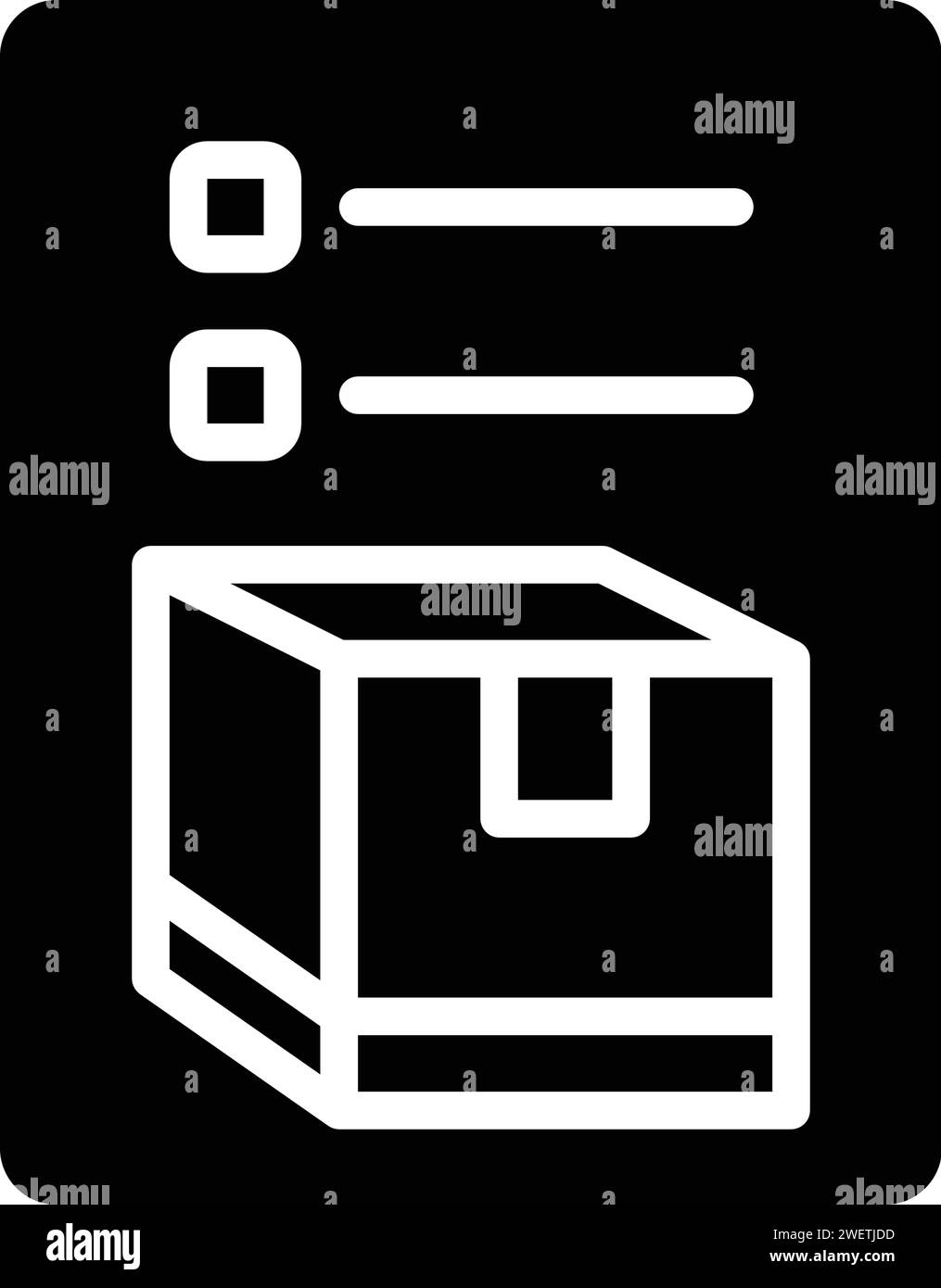 Icon for inventory, merchandise Stock Vector Image & Art - Alamy