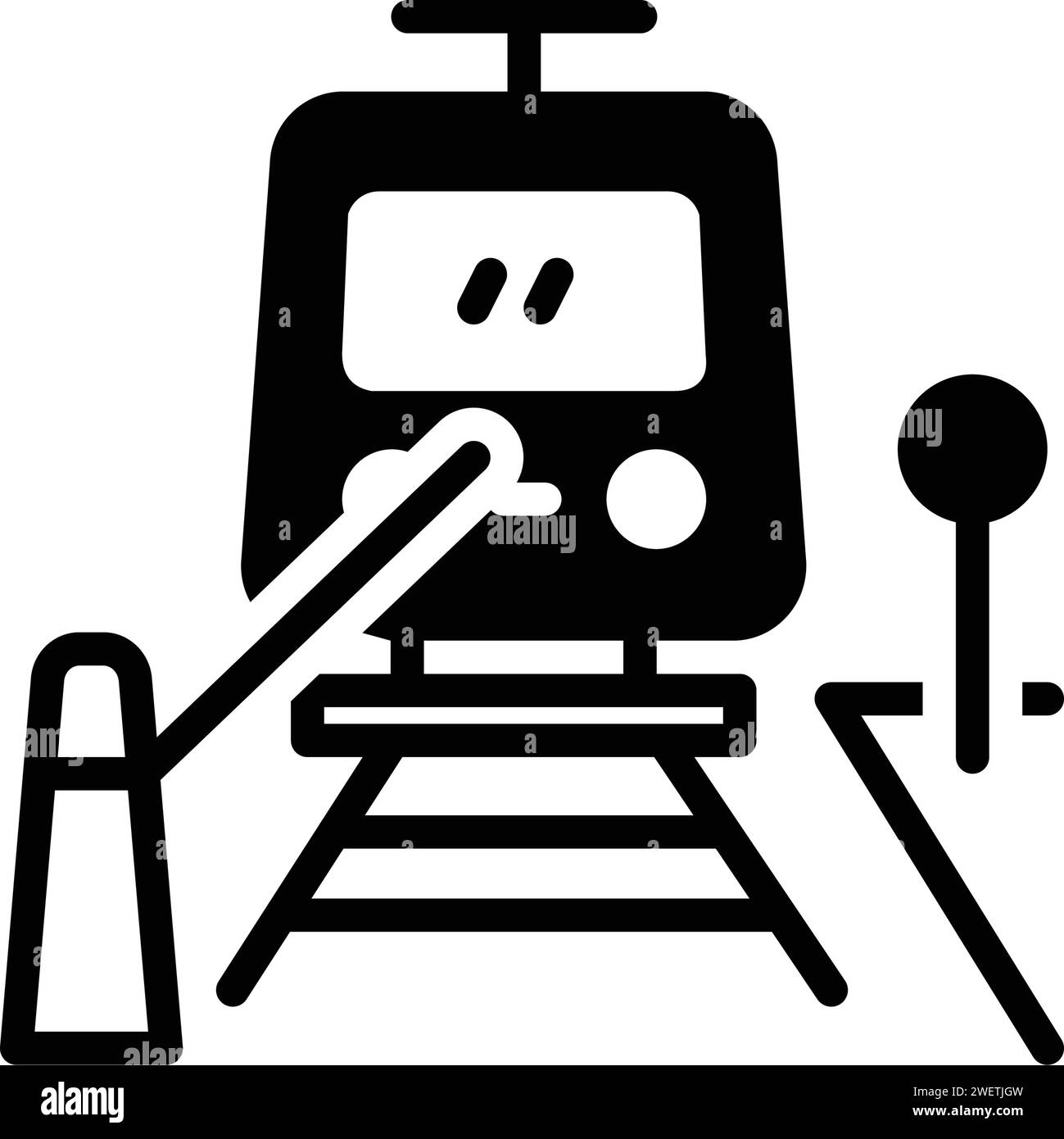 Icon for railway,crossing Stock Vector Image & Art - Alamy