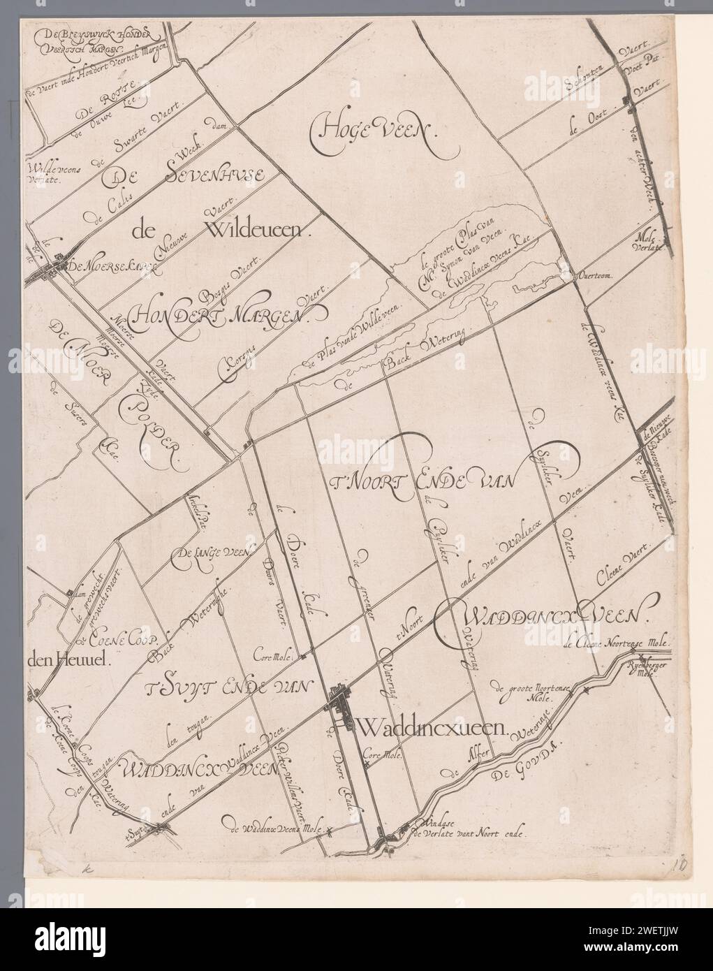 Map of the Schieland Water Board, with Waddinxveen and Moerkapelle ...