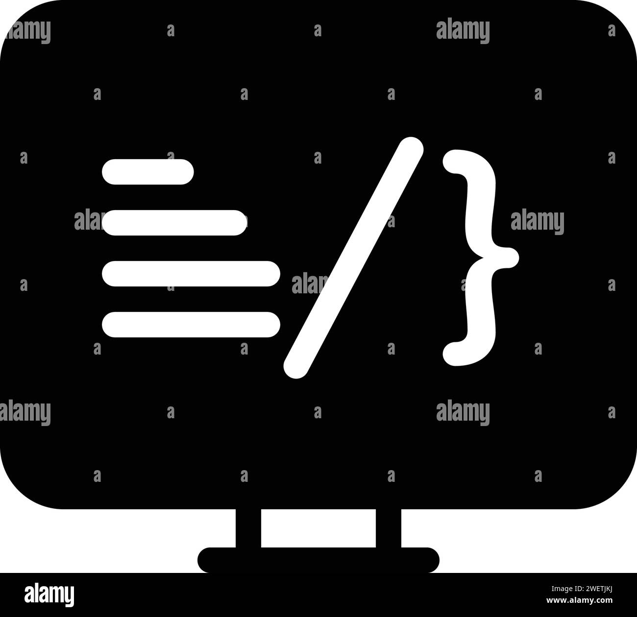 Icon For Codingsoftware Stock Vector Image And Art Alamy