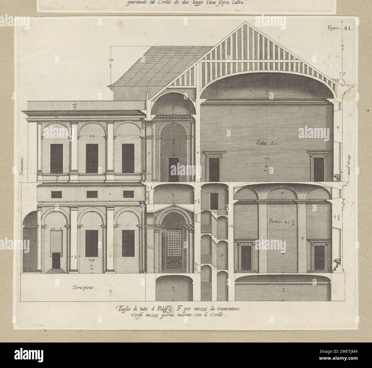 Long -wed -offs of the Palazzo Spinola in Genua, 1622 print This print ...