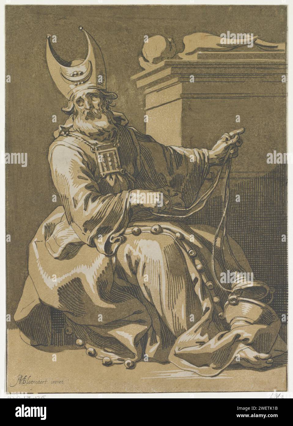 Aaron sitting at the Ark des Covenant, Anonymous, After Abraham ...