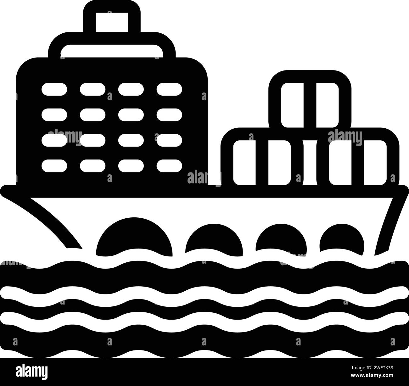 Icon for cargo ship,container Stock Vector Image & Art - Alamy
