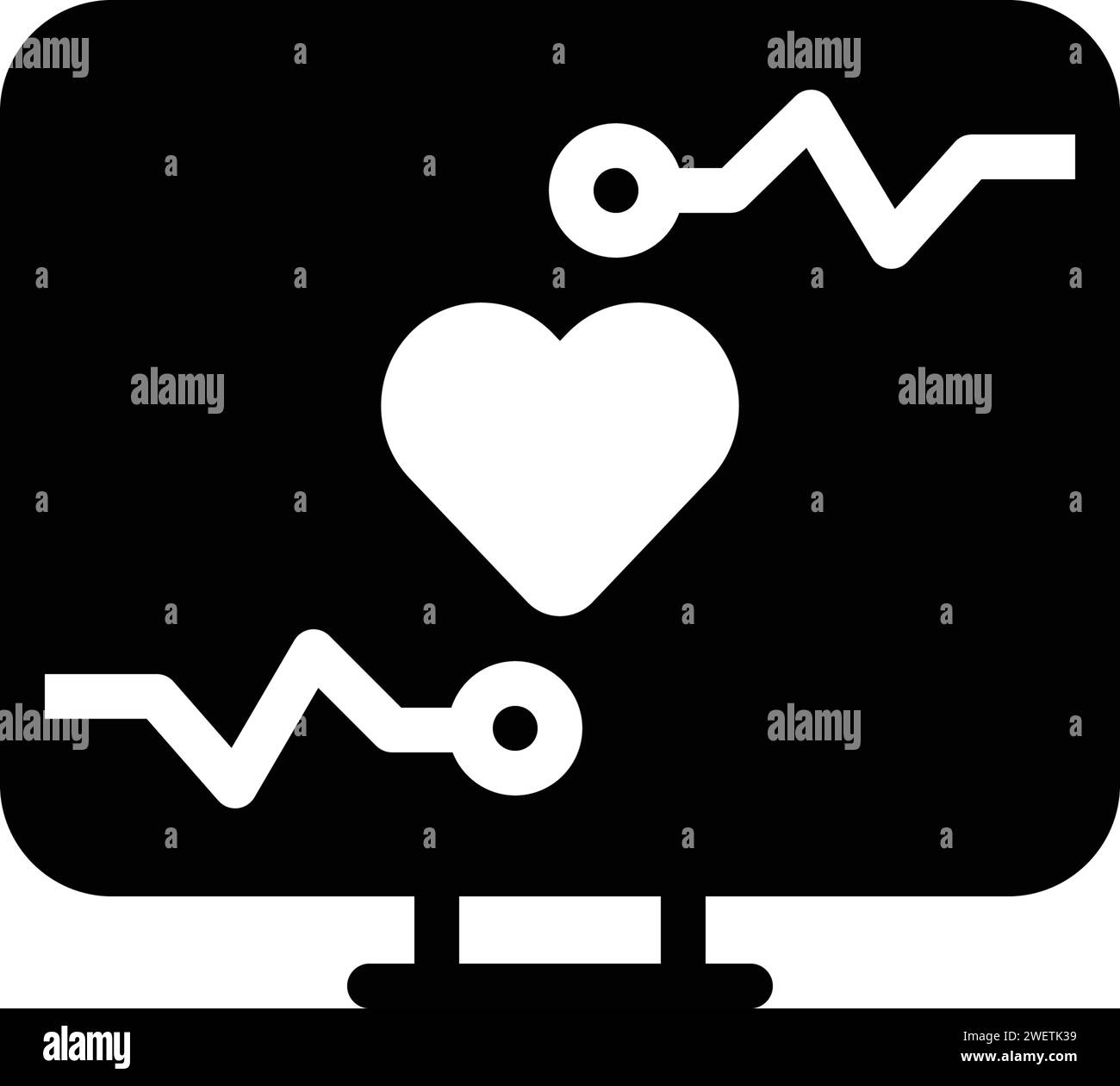 Monitoring computer Stock Vector Images - Alamy