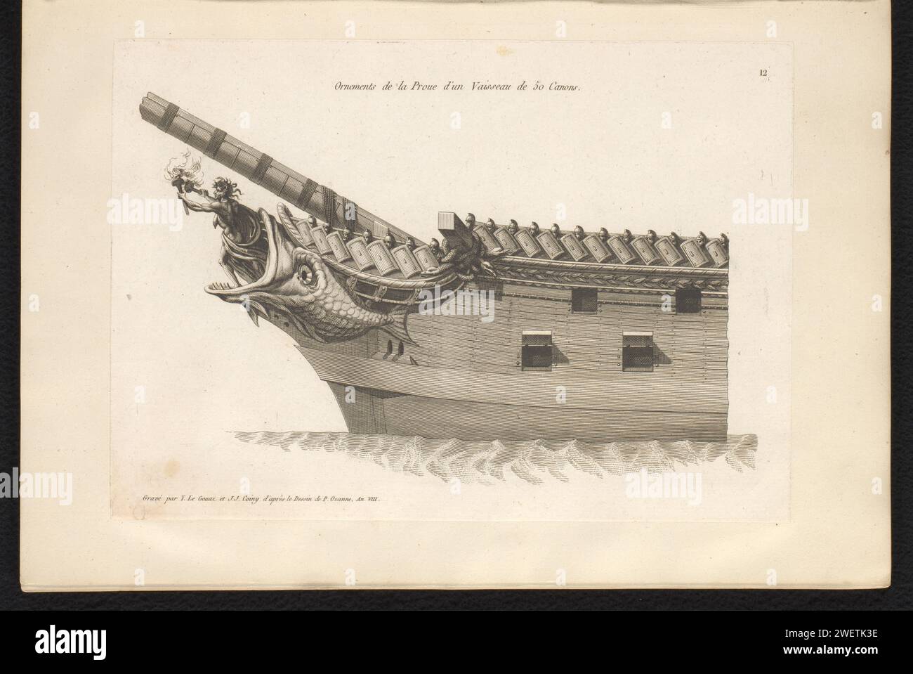 Voesteven and figurehead of a sailing ship with 50 guns, Joseph Coiny ...