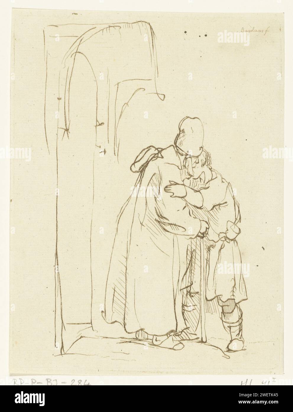 The return of young Tobias, Ernst Willem Jan Bagelaar, after Rembrandt ...