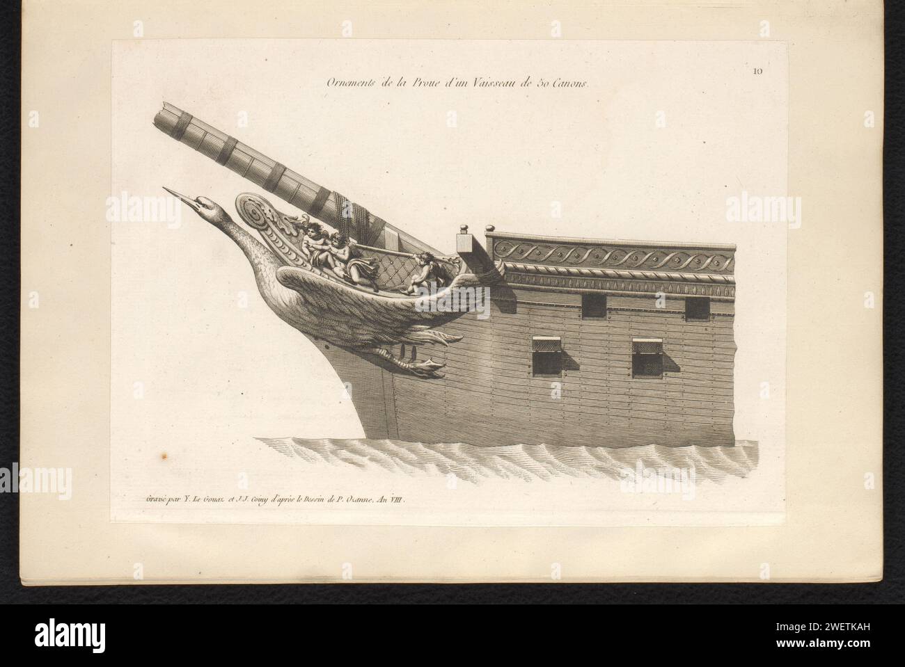 Voesteven and figurehead of a sailing ship with 50 guns, Joseph Coiny ...