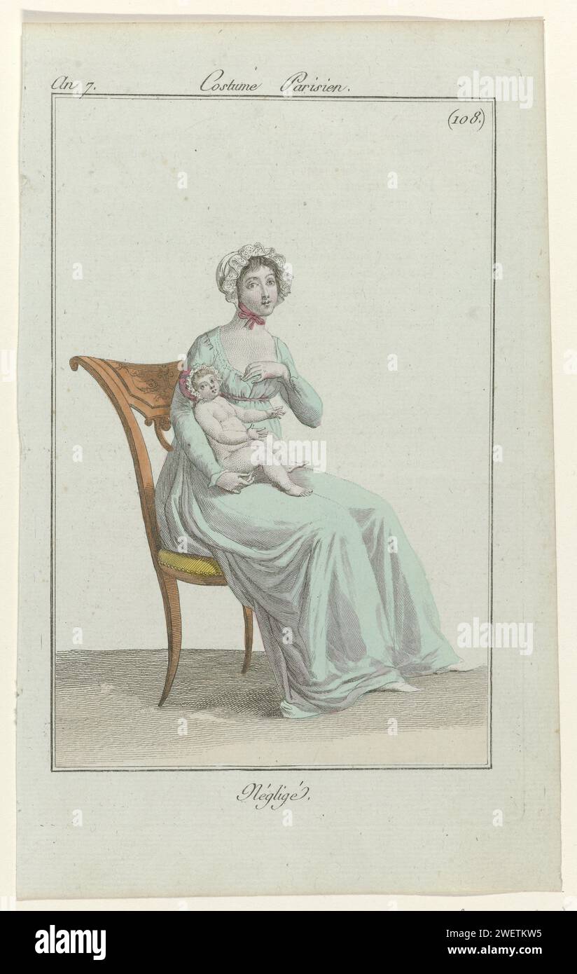 Journal of ladies and fashions, Parisian costume, May 24, 1799, year 7 ...