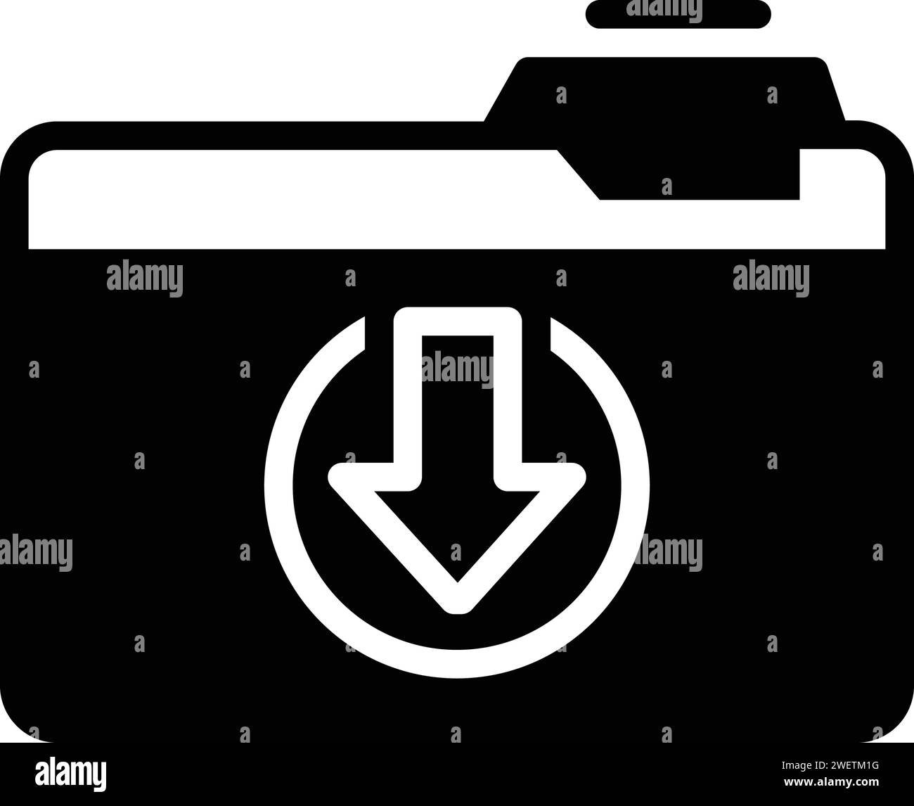 Icon for download folder,document Stock Vector Image & Art - Alamy