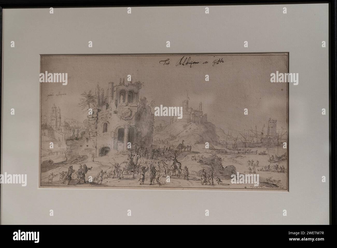 New York, USA. 26th Jan, 2024. Drawing by Jan Peeters The Elder 'View ...