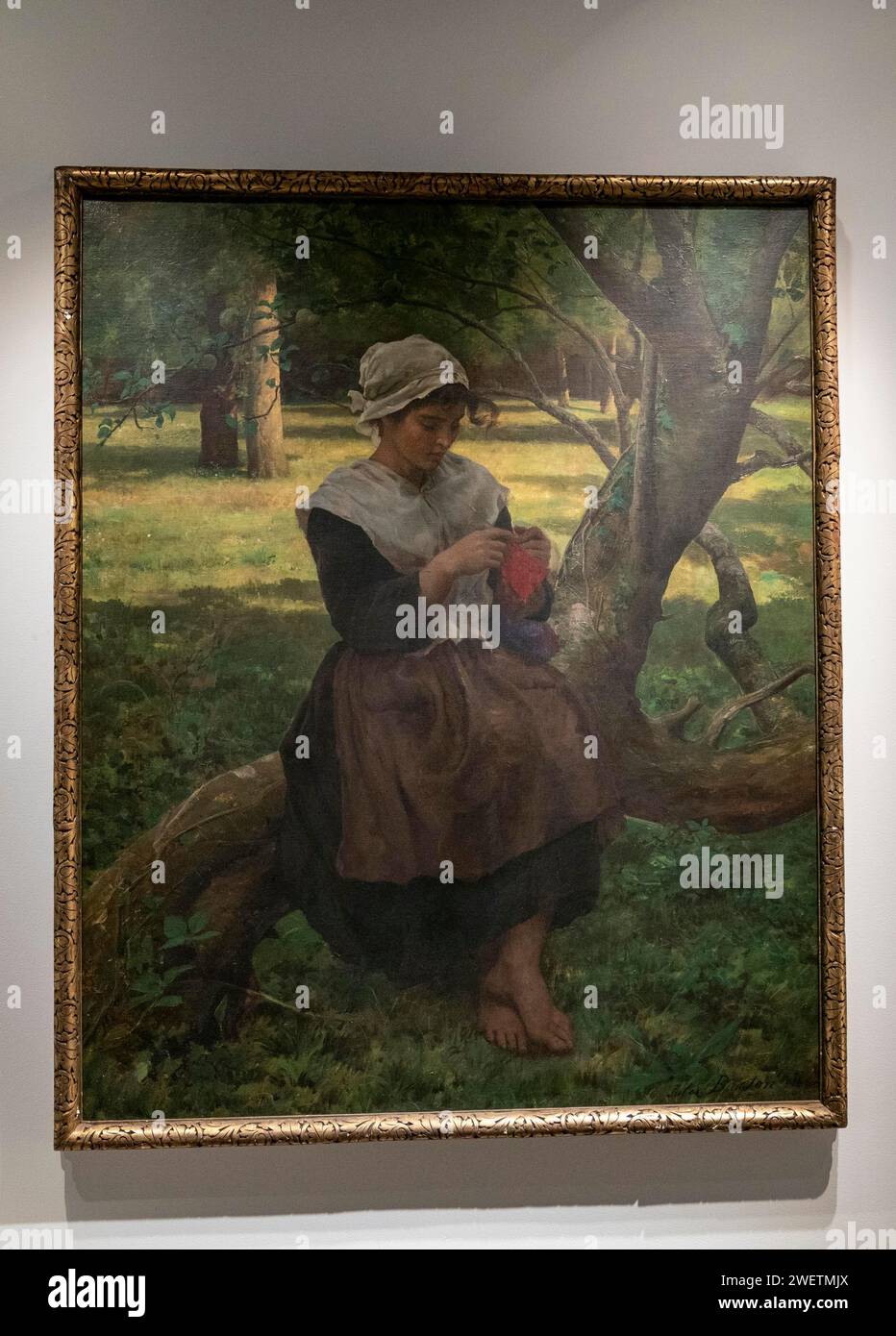 New York, New York, USA. 26th Jan, 2024. Painting by Jules Breton 'A ...