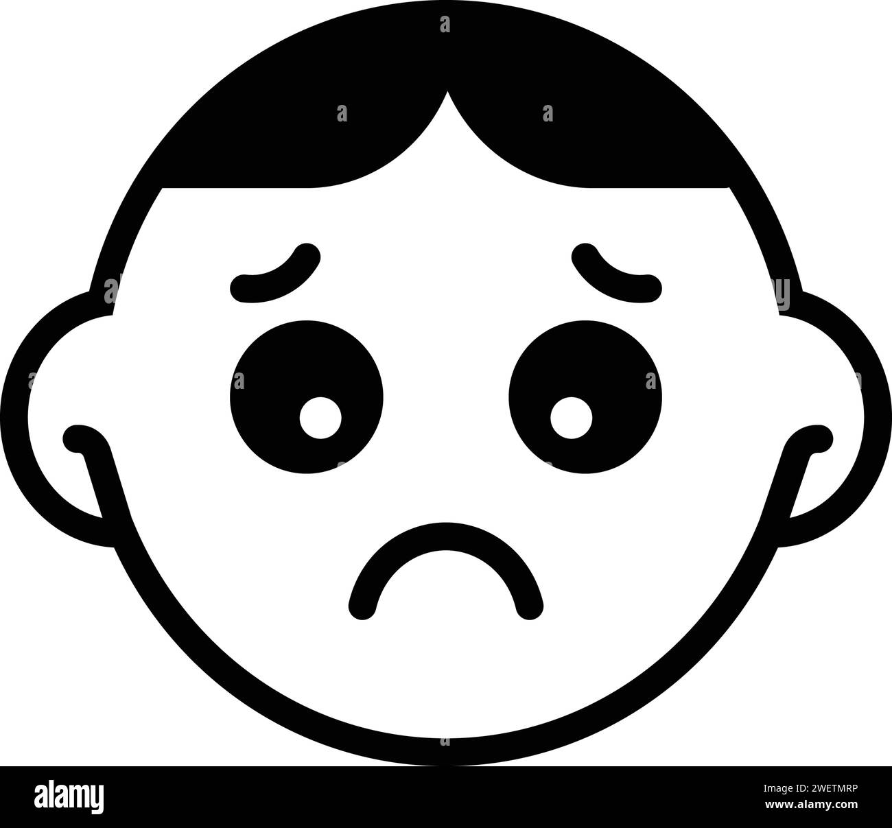 Sad worried Cut Out Stock Images & Pictures - Alamy