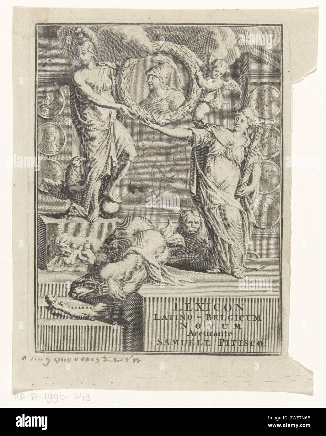 Allegorical representation with personifications of the Netherlands and ...