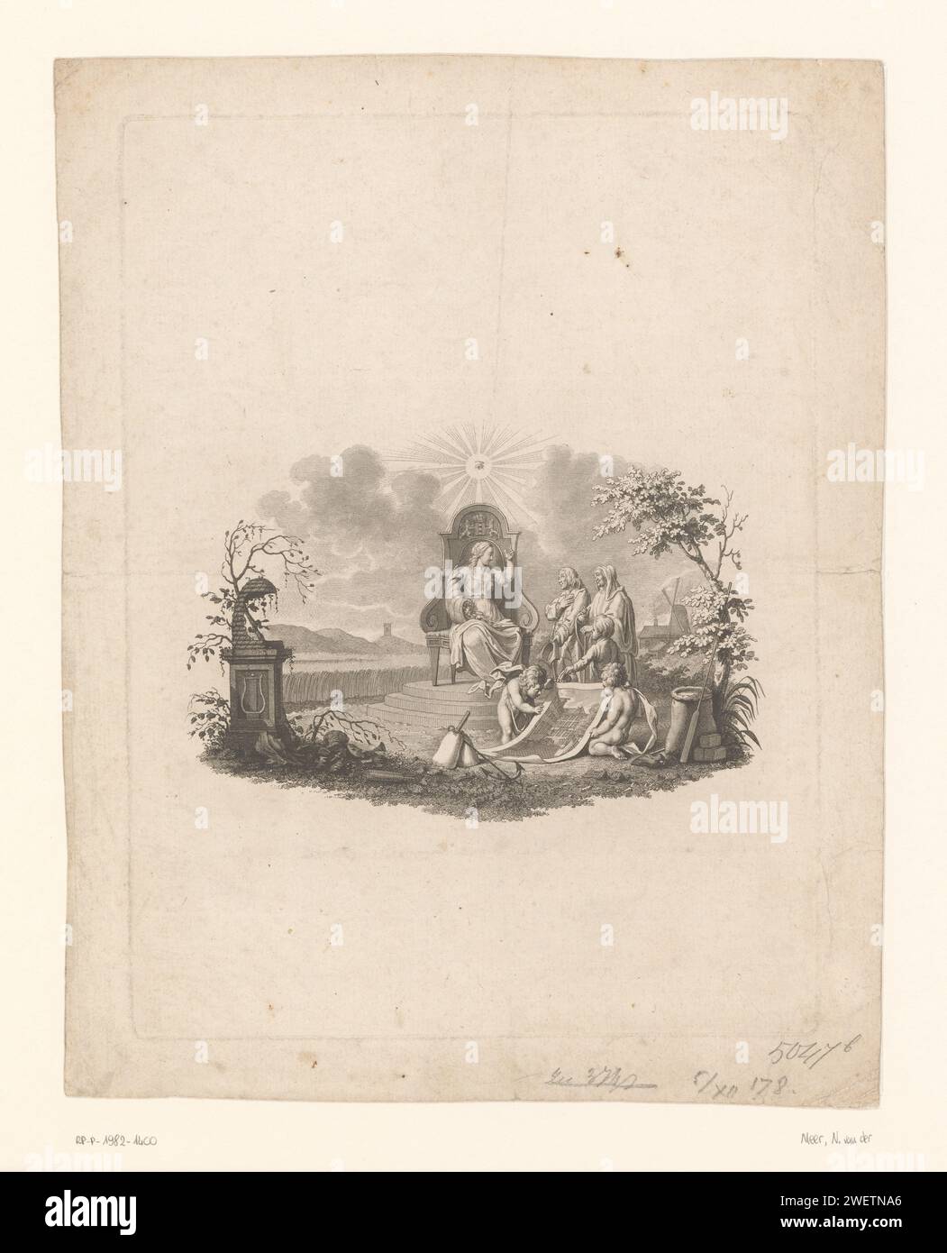 Allegorie on the aid provided to Catholic poor in Amsterdam, December 5 ...