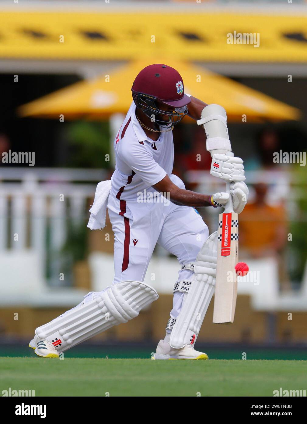 Brisbane, Australia. 27th Jan 2024. Kraigg Brathwaite (11 West Indies ...