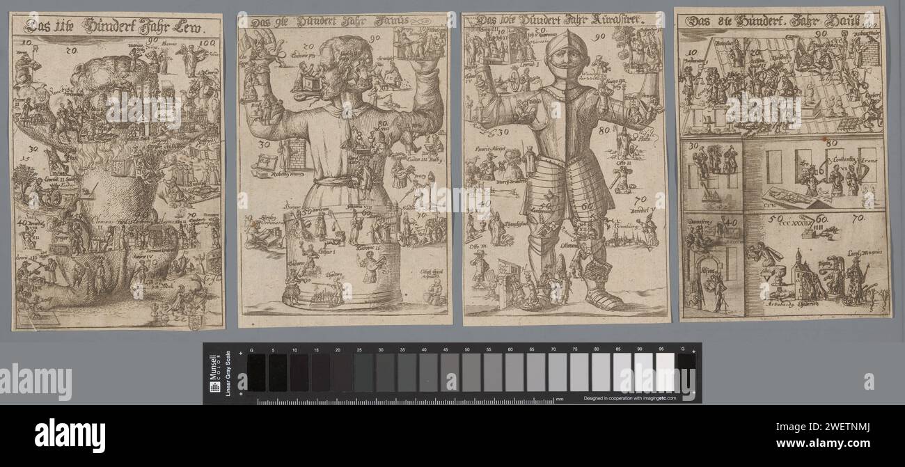Tenth century, anonymous, 1667 - 1672 print Tenth century presented as ...