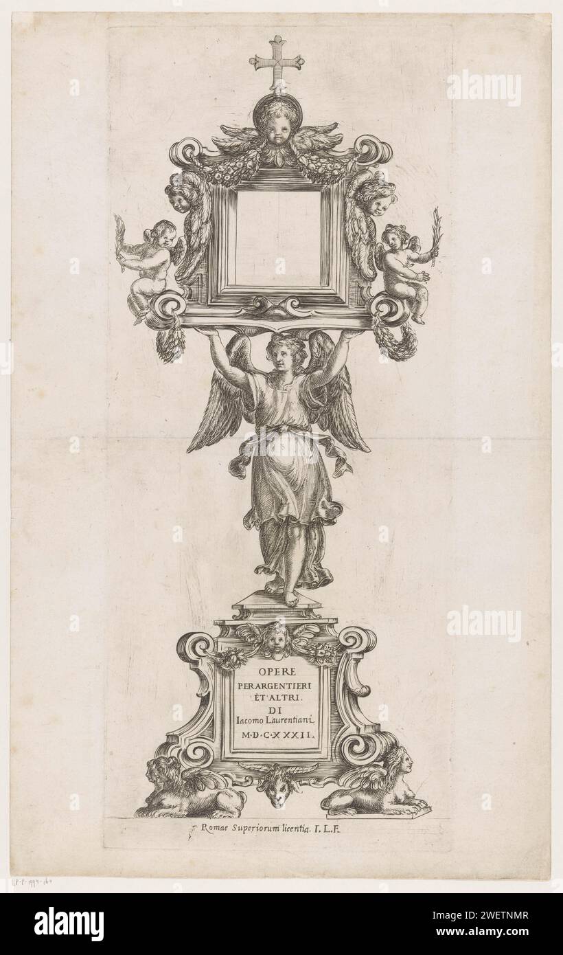 Showing Giacomo Laurenziani, 1637 print A monstrans with a handle in ...