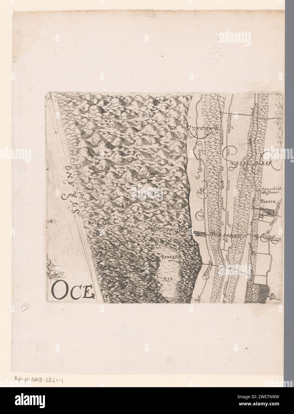 Map of the Delfland Water Board, with Wassenaar and surroundings, part ...