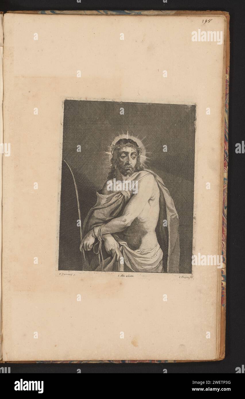 Here is a 1660 print Christ after the scourge and mocking. His hands ...