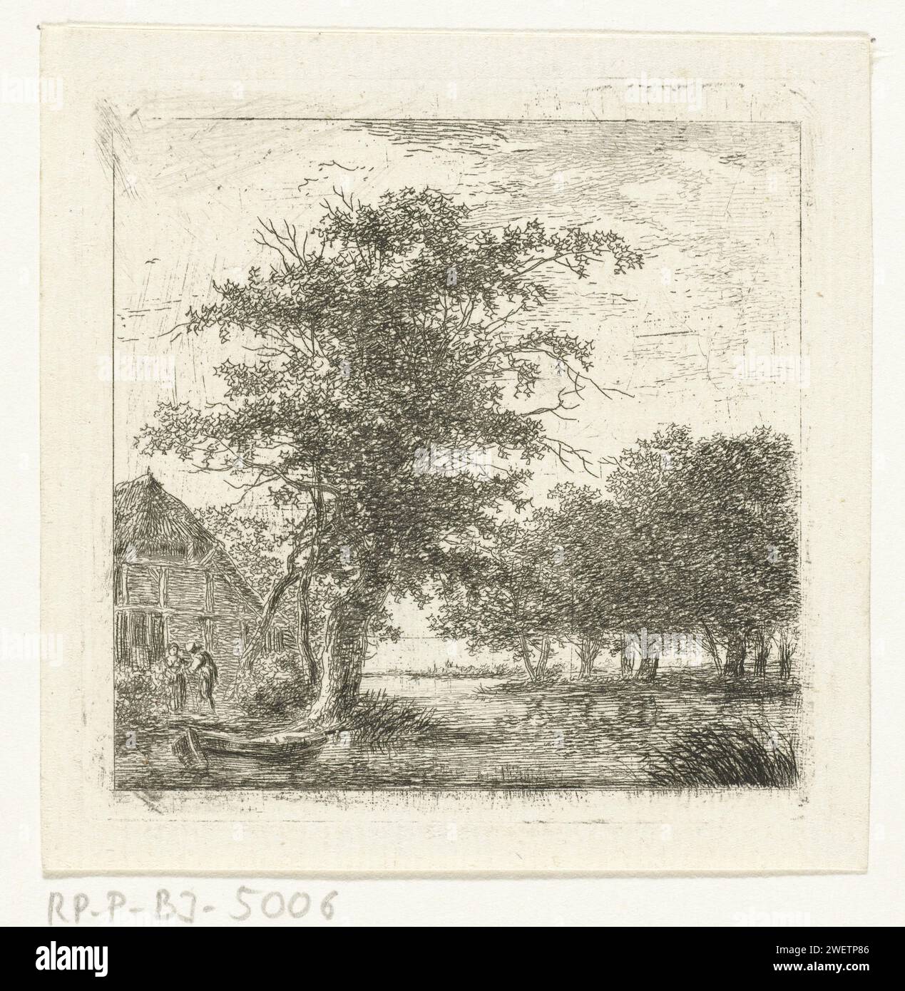 River in tree -rich landscape, Hermanus van Brussel, c. 1800 - in or ...
