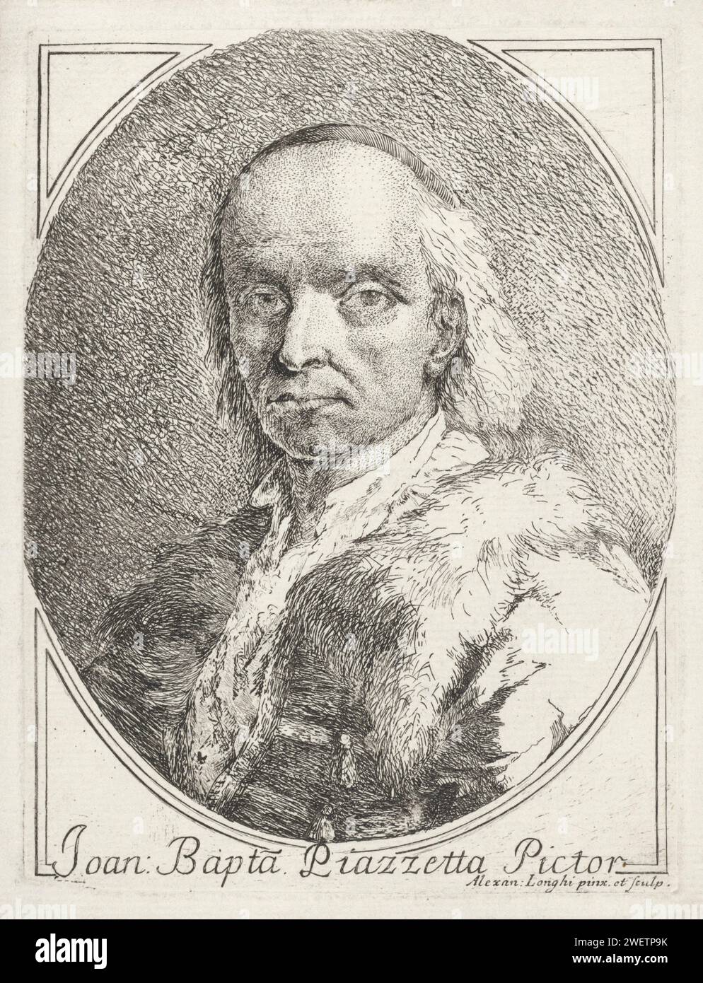 Portret Van Schilder Giovanni Battista Piazzetta, Alessandro Longhi ...