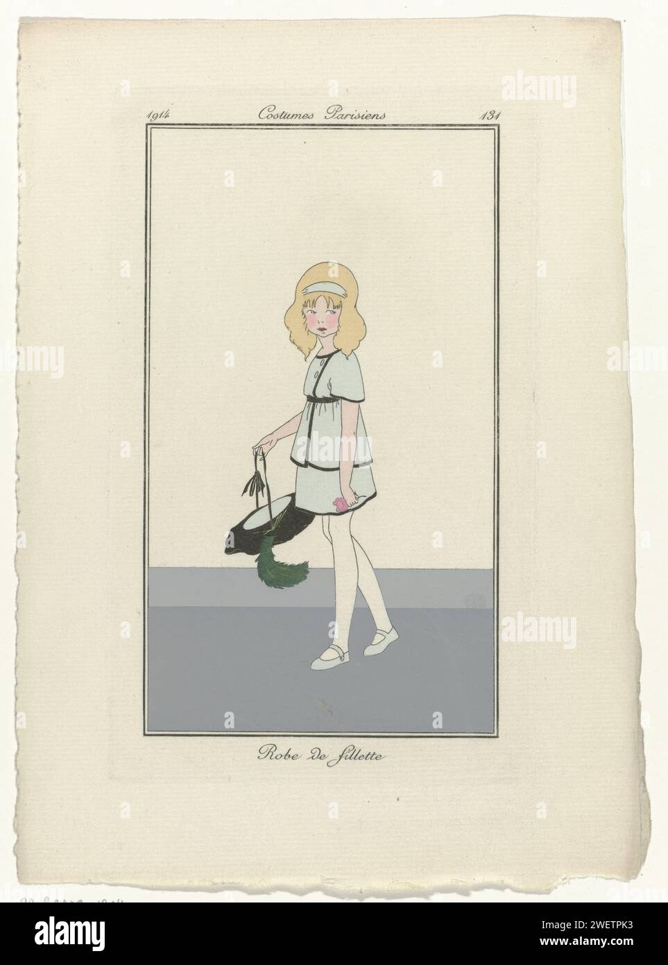 Journal of ladies and fashions, Parisian costumes, 1914, no. 131: Dress ...