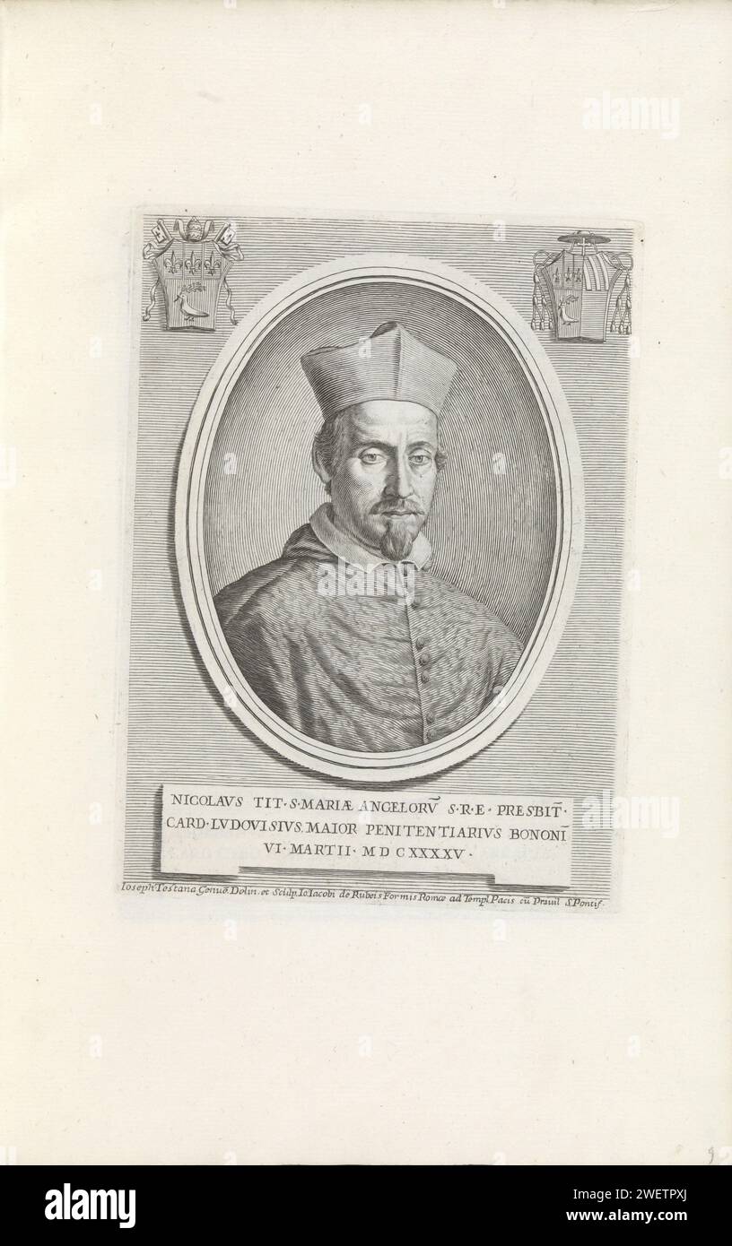 Portret Van Kardinaal Niccolò Albergati-Ludovisi, 1658 print Portrait ...