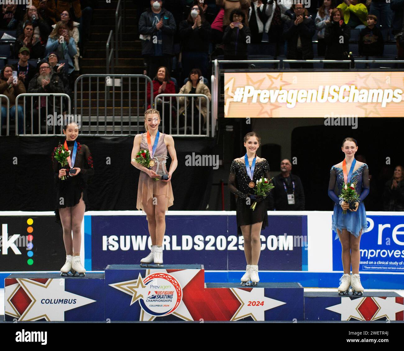 Columbus, Ohio, United States. 26th January, 2024. The medalists of the ...