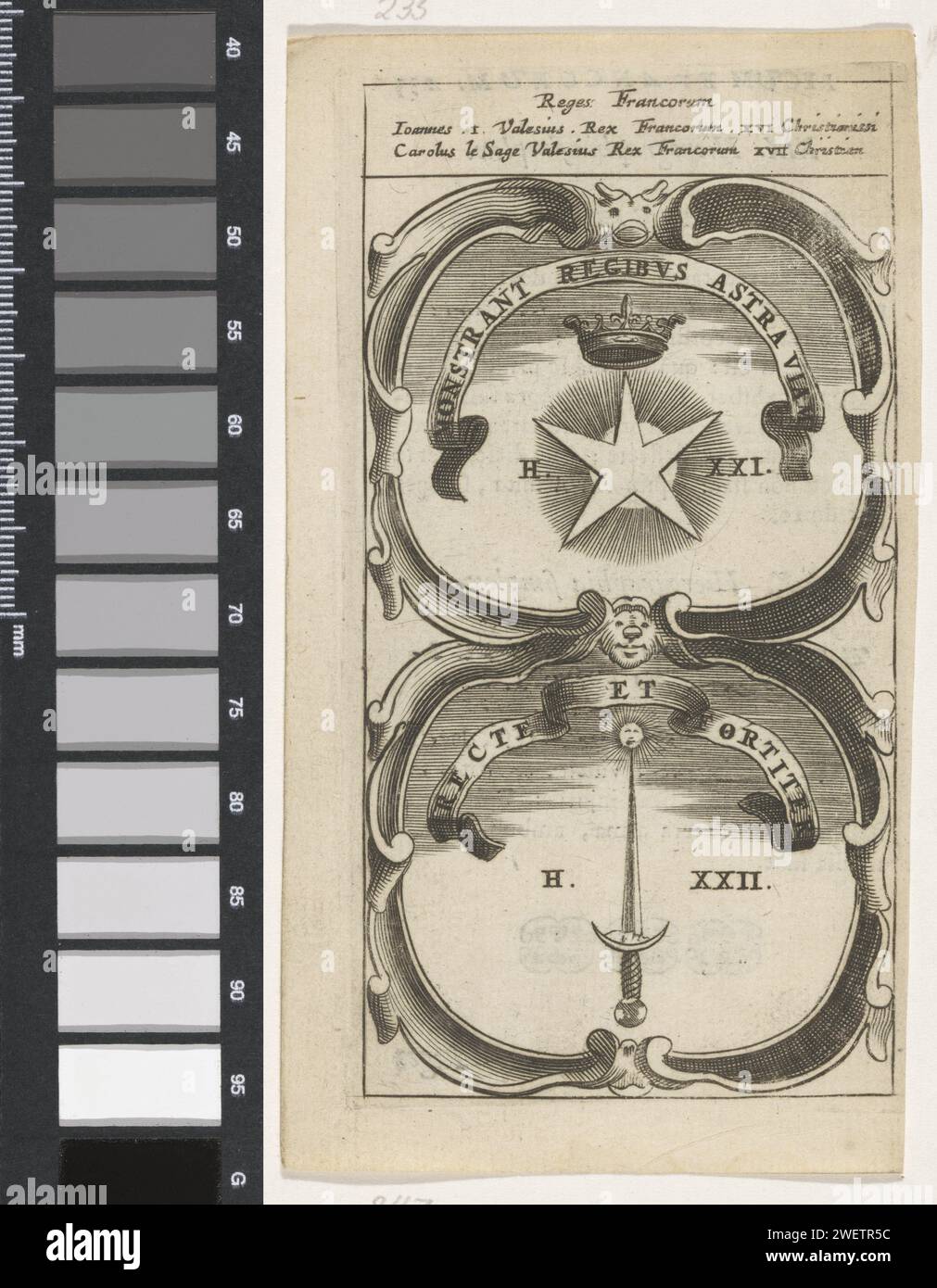Crowned five -pointed star / sword with Sun on the Punt, Anonymous ...