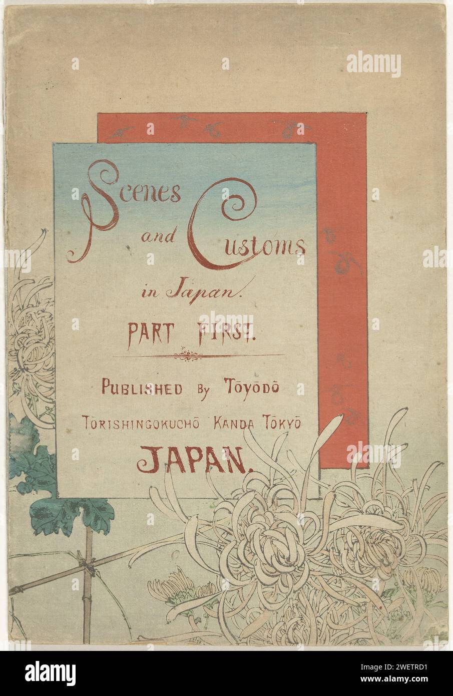 Scenes and Customs in Japan, 1898 book Part one (of two); Cover on ...