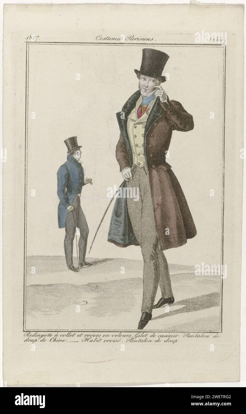 Journal of ladies and fashions: Men’s Fashion, 1827 Man with a lorgnet ...
