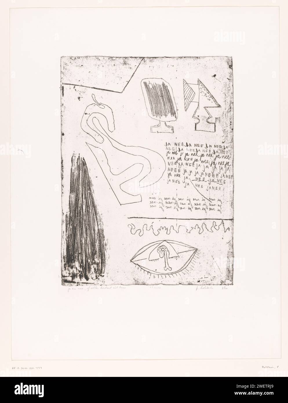 Yes and no, or everything consists of two, Pieter Holstein, c. 1965 ...