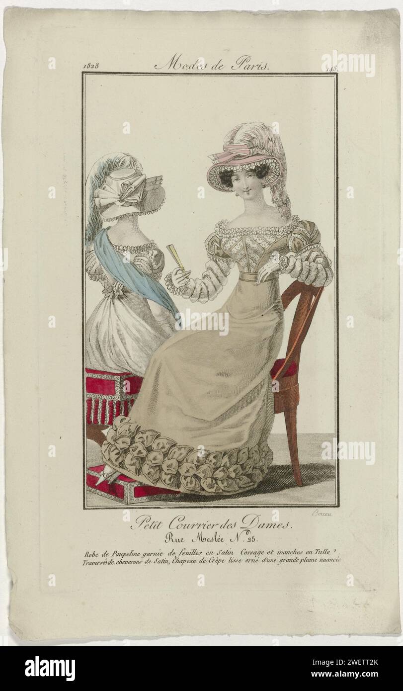 Small mail of the ladies, 1823, no. 148: paupelin dress (...), 1823 ...