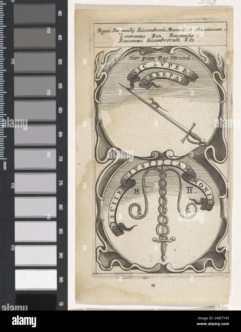 Four -legged animal on the blade of a sword / rope wrapped sword ...