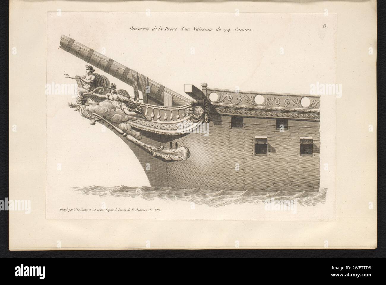 Voesteven and figurehead of a sailing ship with 74 guns, Joseph Coiny ...