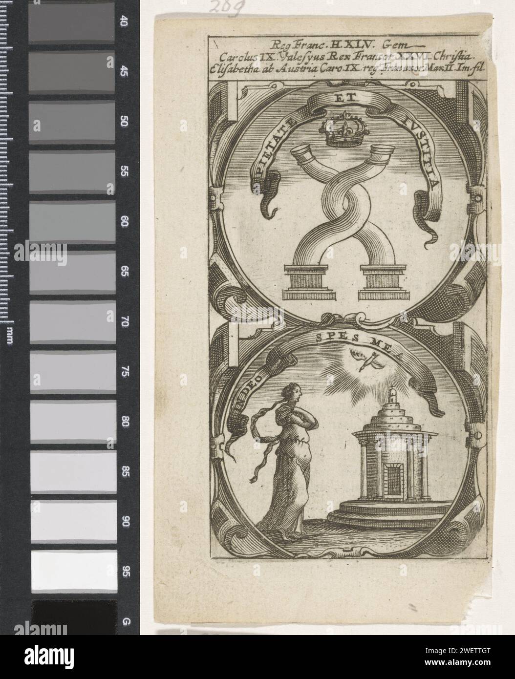 Two intertwined columns / personification of the Divine Hope, Anonymous ...