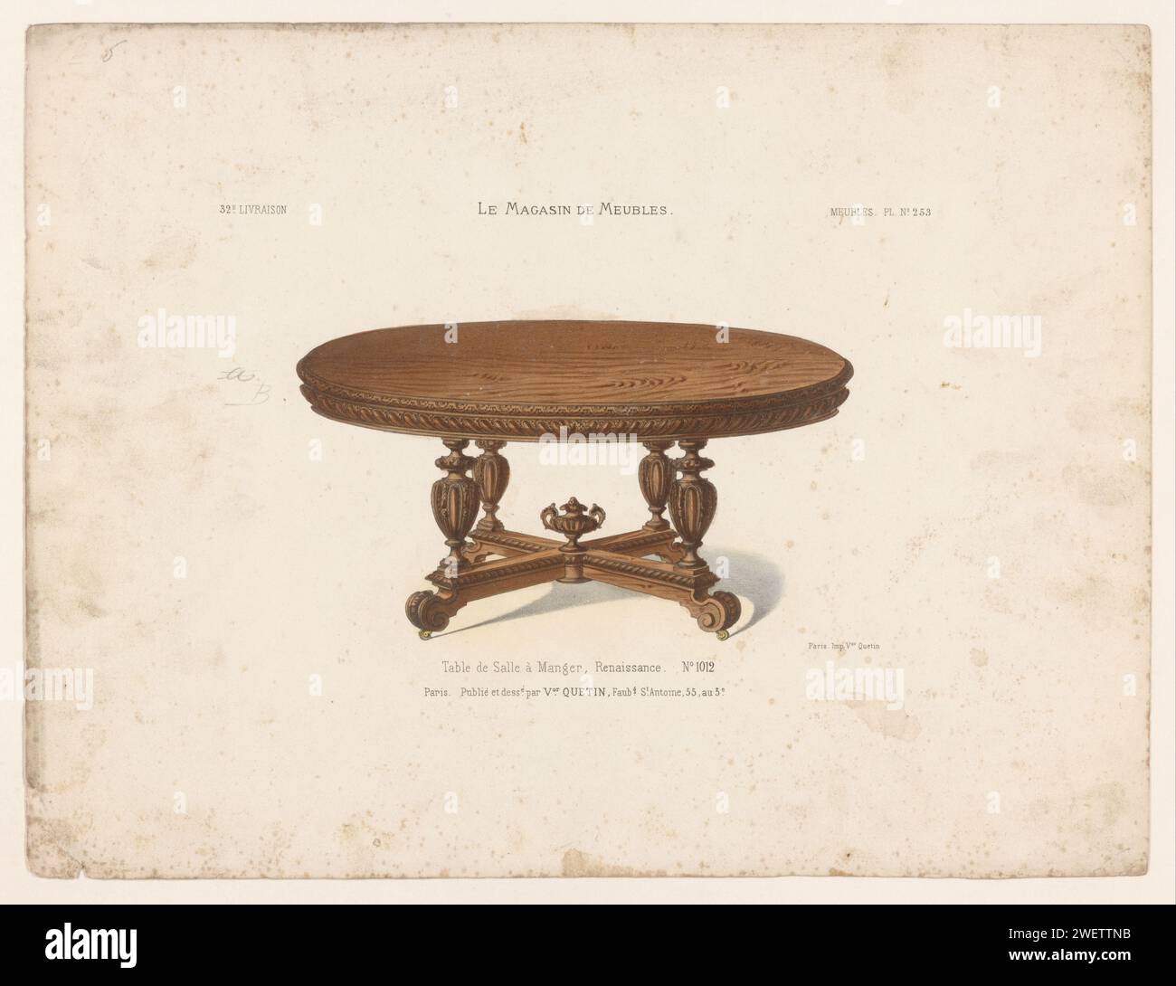 Oval renaissance dining table hi-res stock photography and images - Alamy