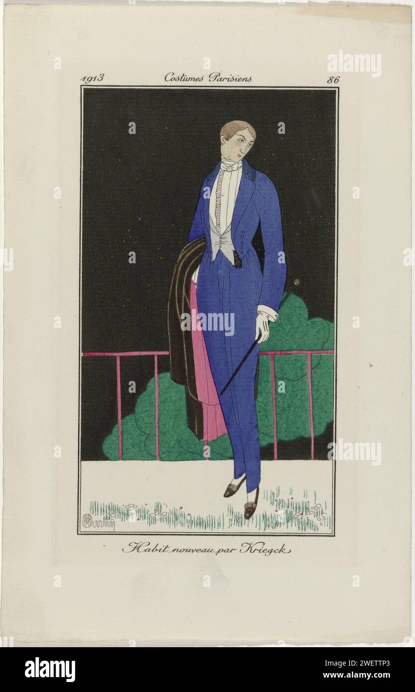 Journal of ladies and fashions: The Fashion Illustrators, 1913 Man in a ...