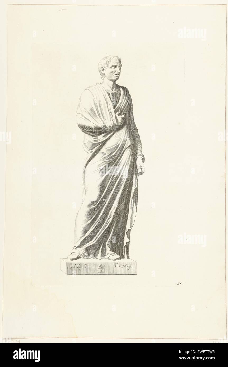 Image of standing man in Toga with Schrifrol, Pieter de Bailliu (I ...
