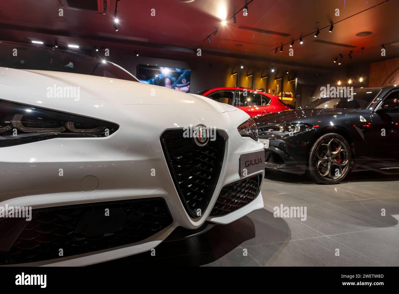 Alfa Romeo car showroom, Hong Kong, China Stock Photo - Alamy