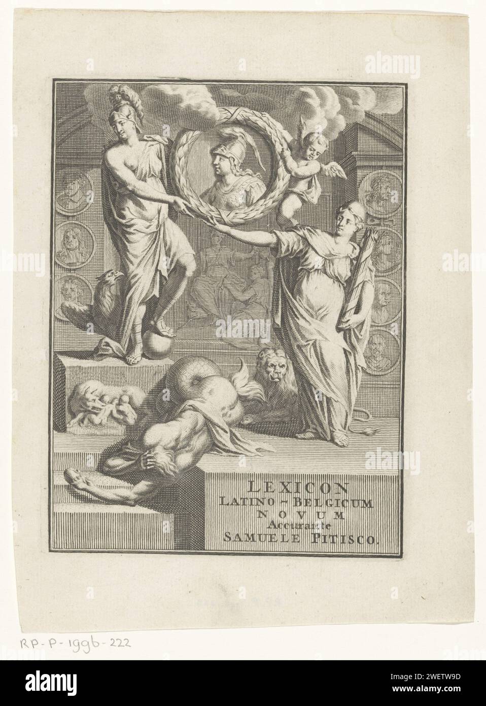 Allegorical representation with personifications of the Netherlands and ...