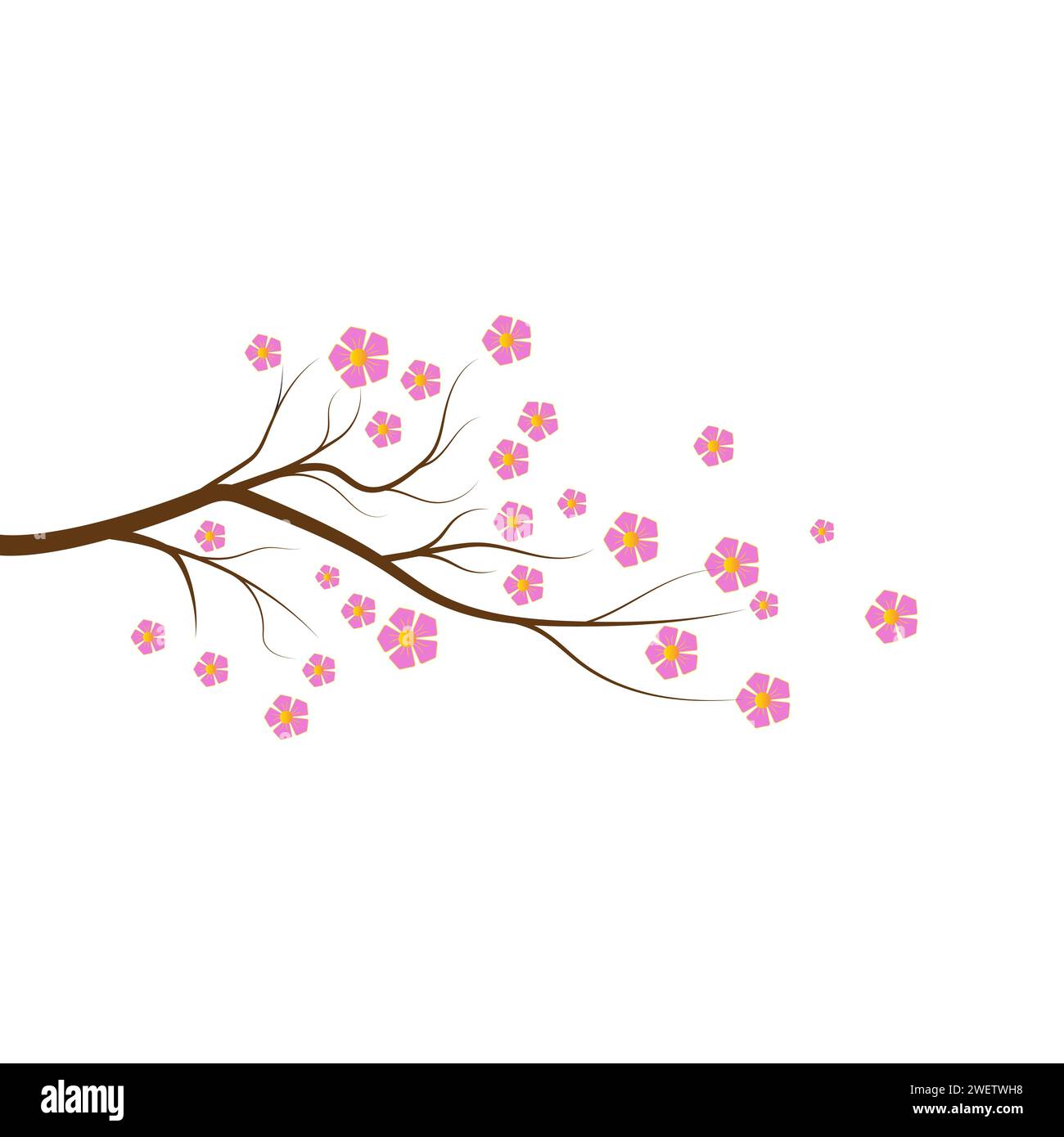 tree branch vector ilustration design template Stock Vector Image & Art ...