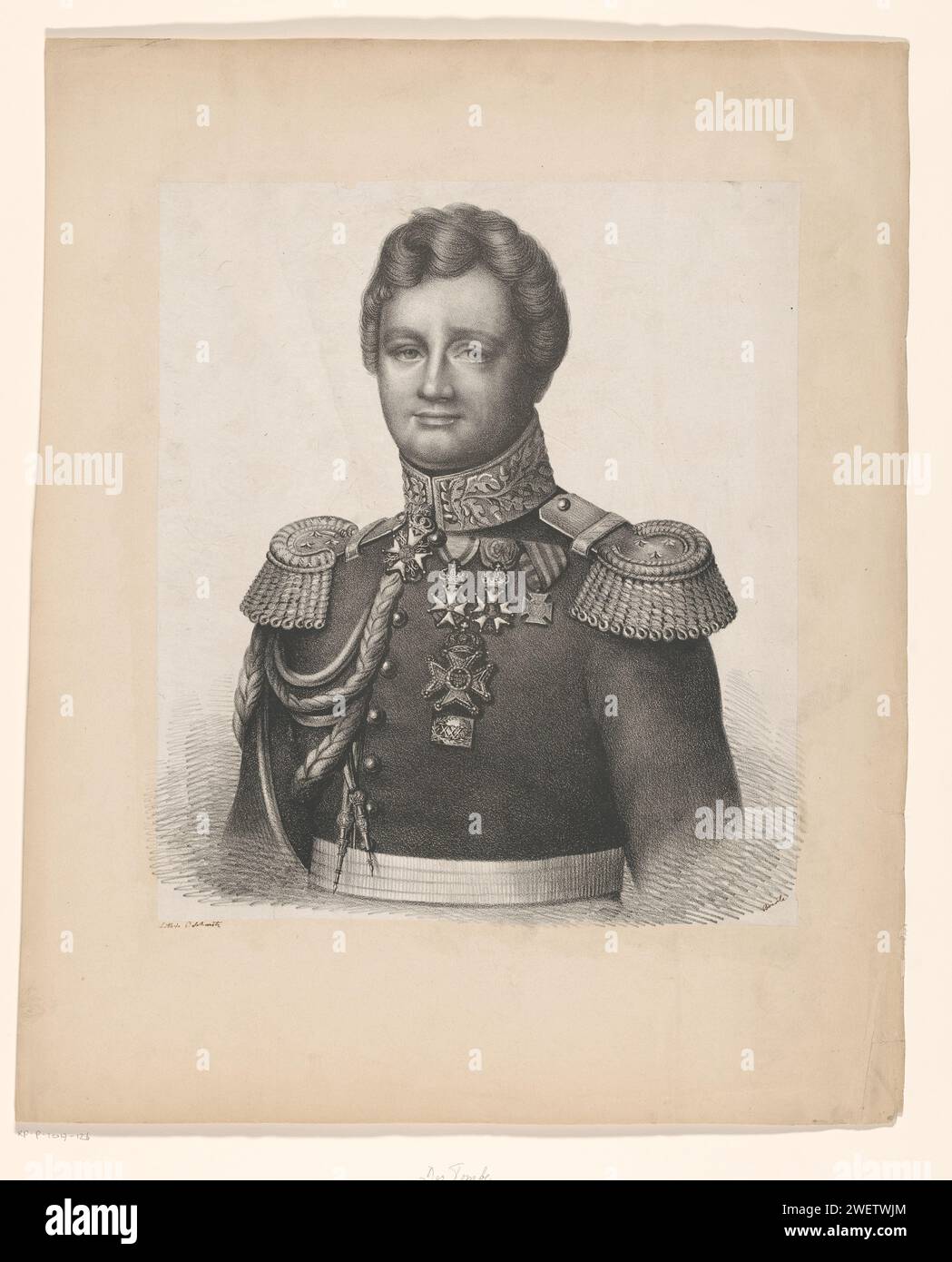 Portret van Andries Jan Jacob Des Tomps, Anonymous, 1845 print The ...