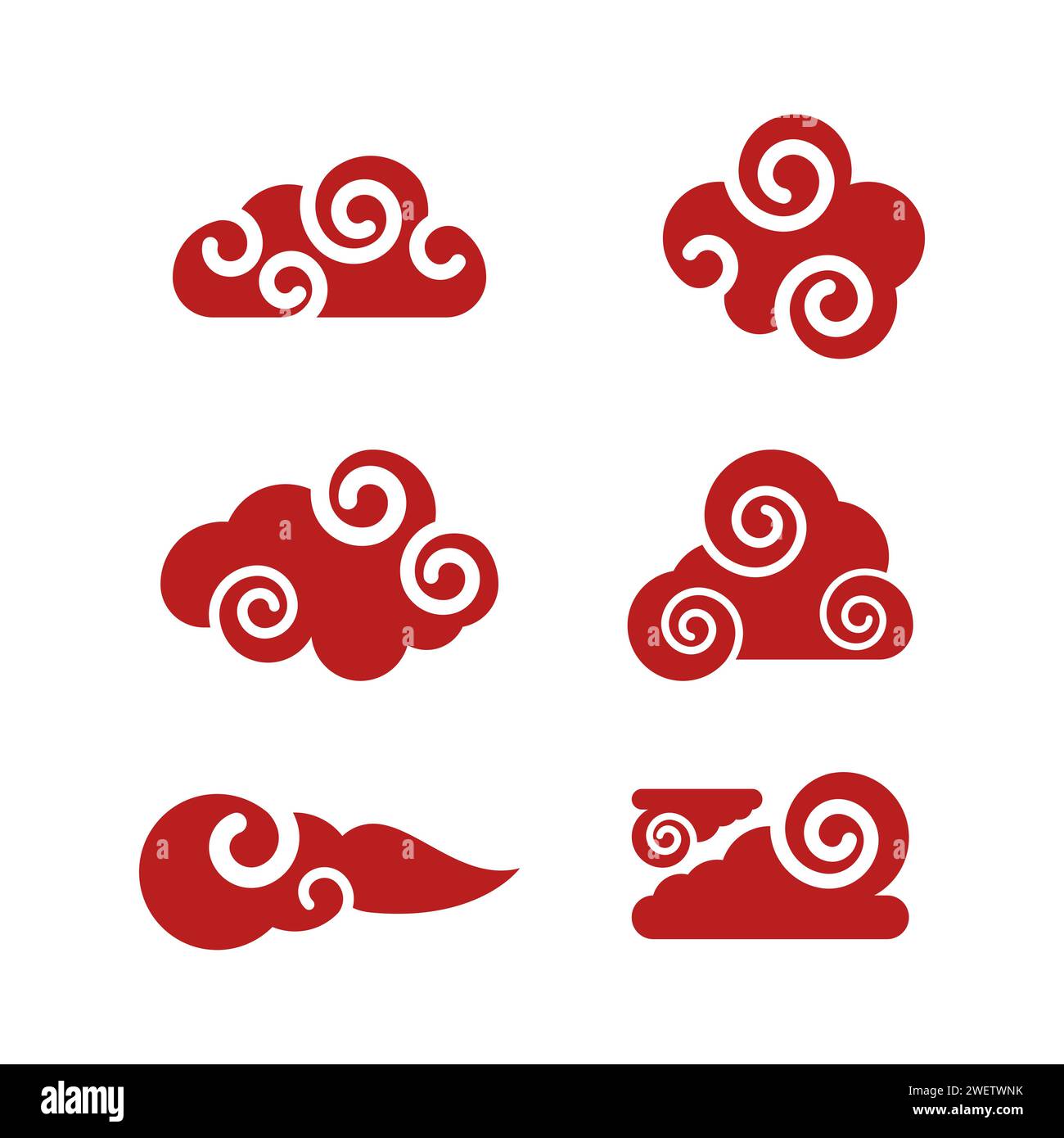 Chinese Cloud template vector icon illustration design Stock Vector ...