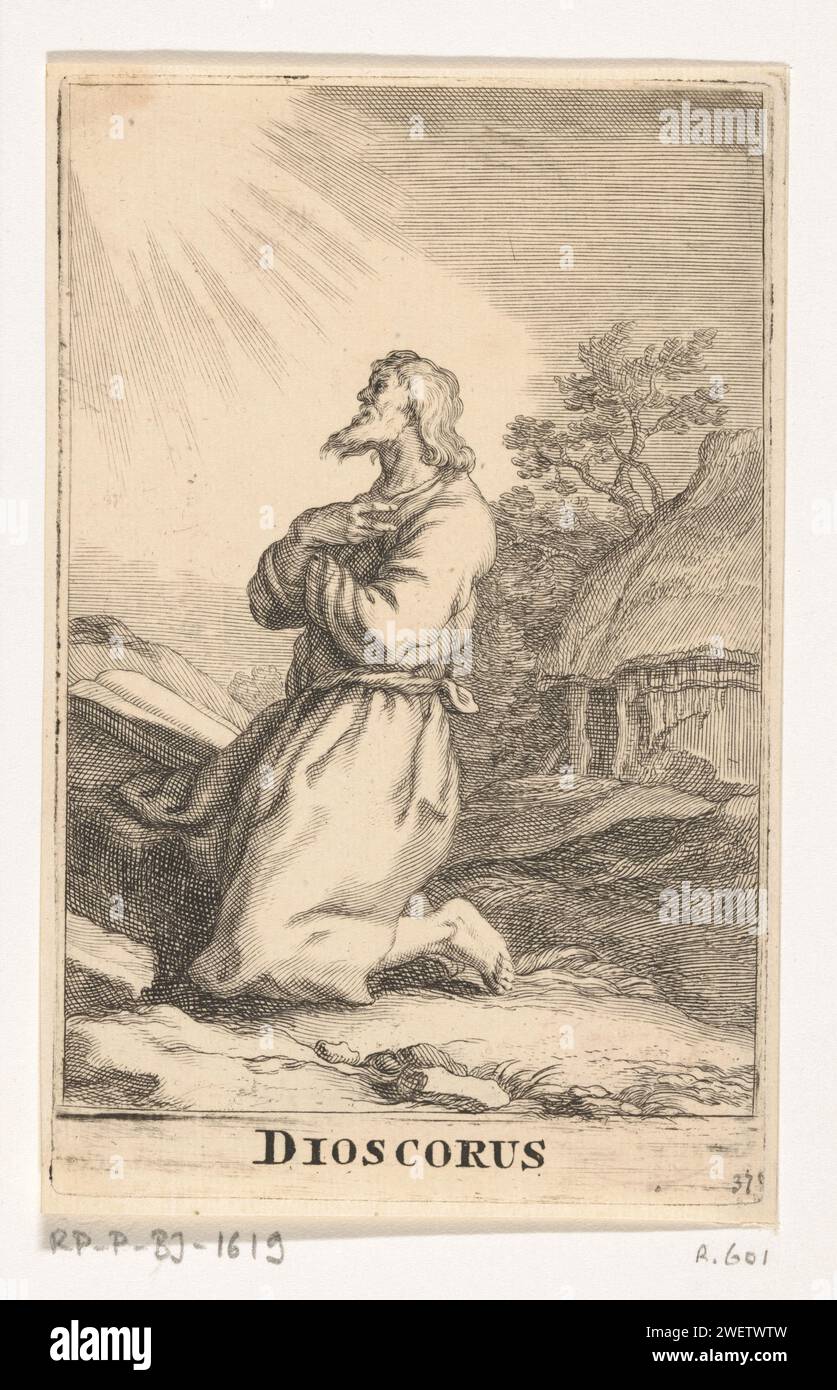 Holy Dioscorus of Nitria, Frederick Bloemaert, after Abraham Bloemaert ...